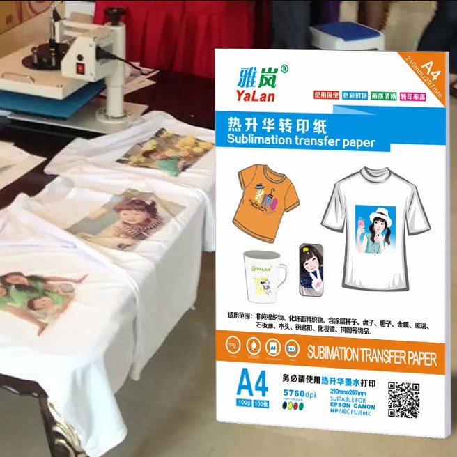 Heat Press Sublimation Transfer Paper 210mm x 297mm A4 | Shopee Malaysia