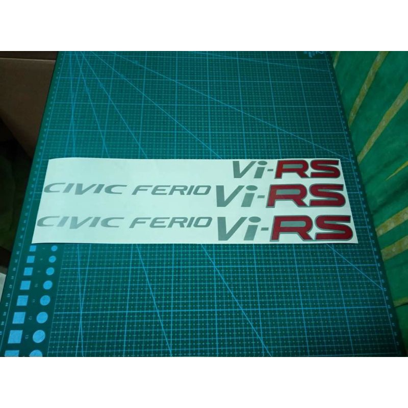 STICKER FERIO VIRS KIRIKANAN EK99 CIVIC EK (1set) | Shopee Malaysia