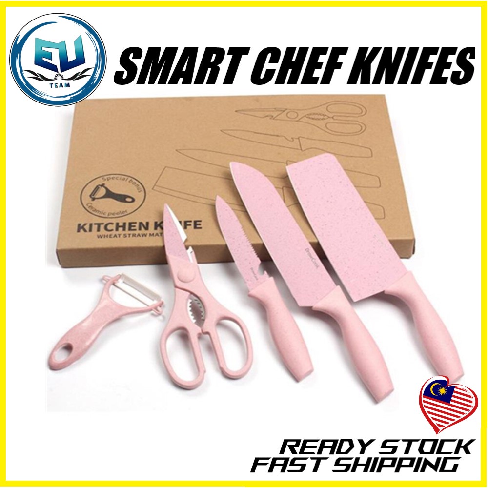 ⭐⭐⭐ 5 in 1Kitchen Knife Set / Set Alatan Dapur / Set Pisau Ceramic ...