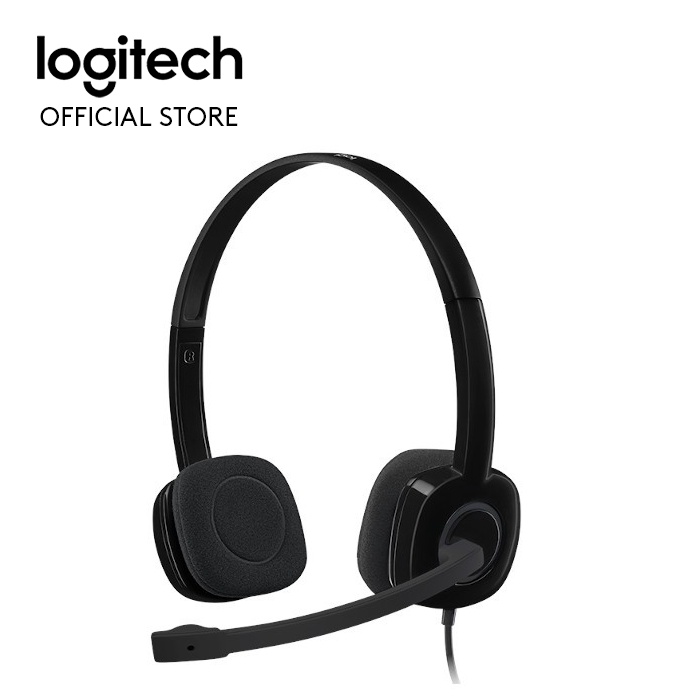 Logitech H151 Wired Headset, Stereo Headphones with Rotating Noise ...