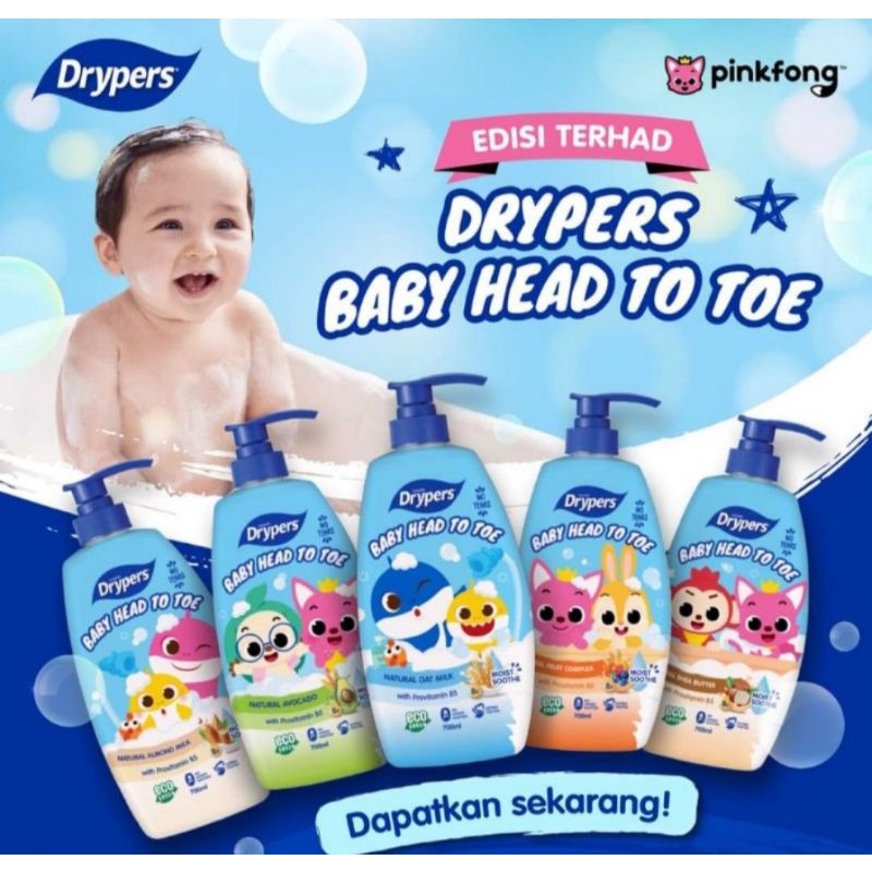 Drypers Baby Care Pinkfong Limited Edition Head to Toe Shampoo/ Bath ...