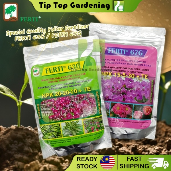 400G FERTI 63G / FERTI 67G SPECIAL QUALITY FOLIAR FERTILIZER NPK 20-20 ...