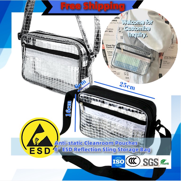 EB905 (Direct Factory) 8inch ESD PVC Dust Free Transparent Cleanroom ...