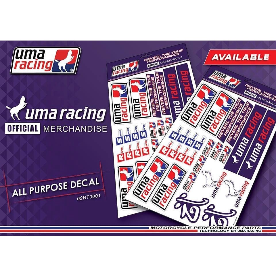 100% Original Official Uma Racing Stickers | STICKER STIKER UMA RACING ...