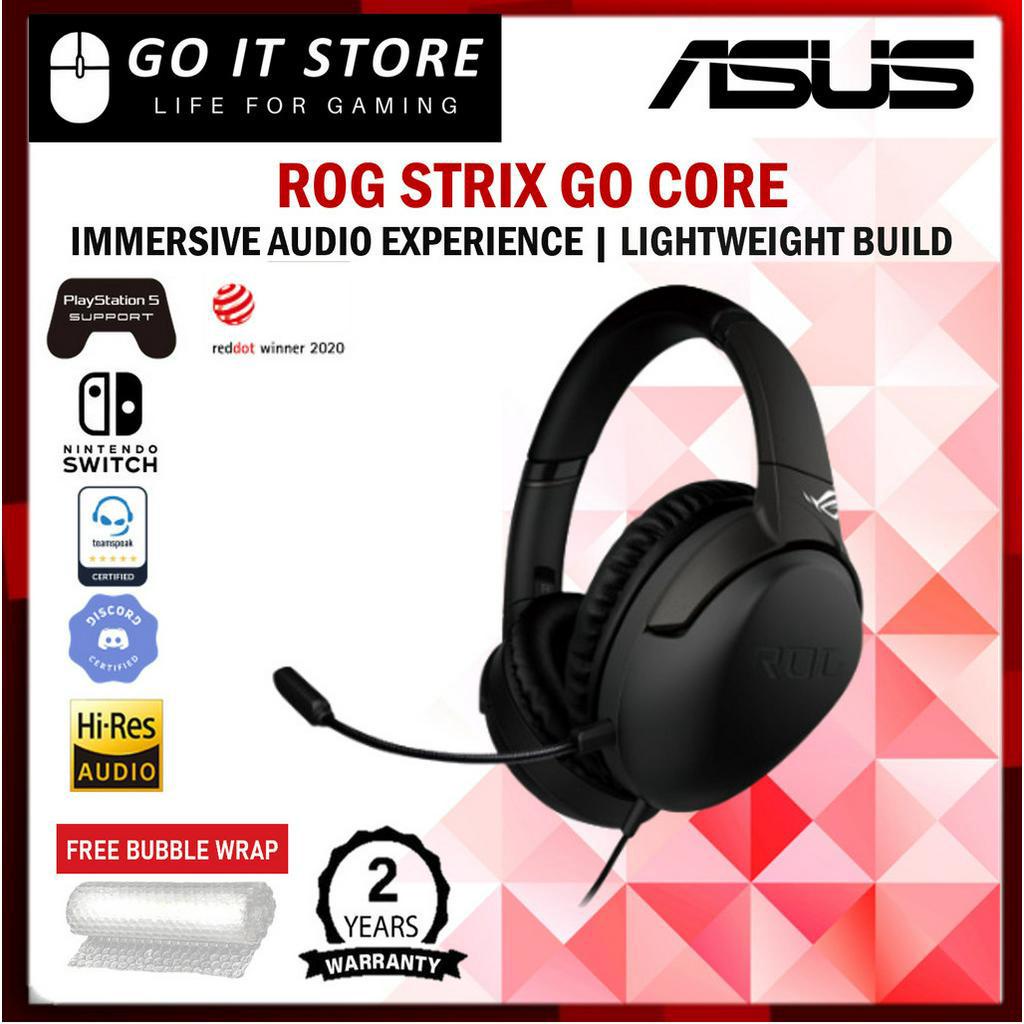 ASUS ROG Strix Go Core Lightweight Gaming Headset supports PC, PS5 ...