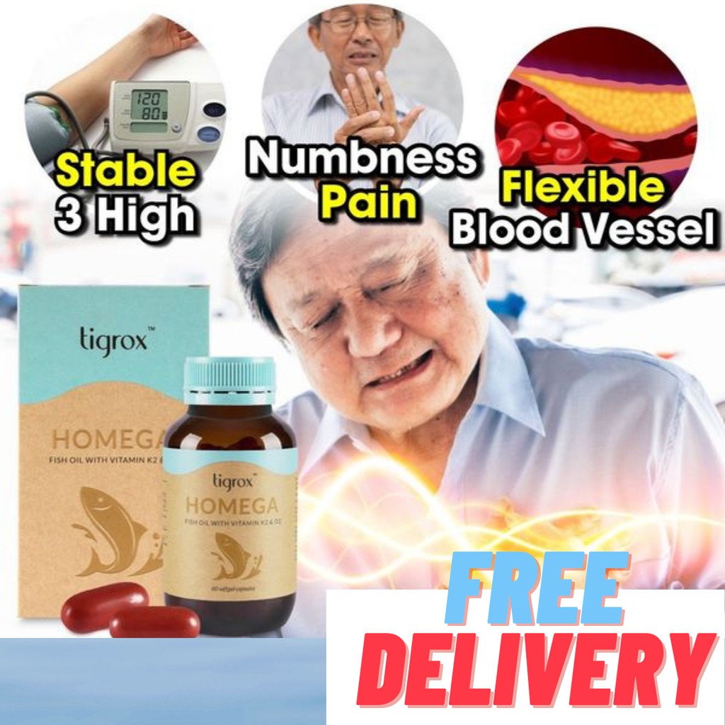 【ORIGINAL PACKING 】[💯%QR Ready stock]Wellous Tigrox Homega 鱼油 ( Fish ...