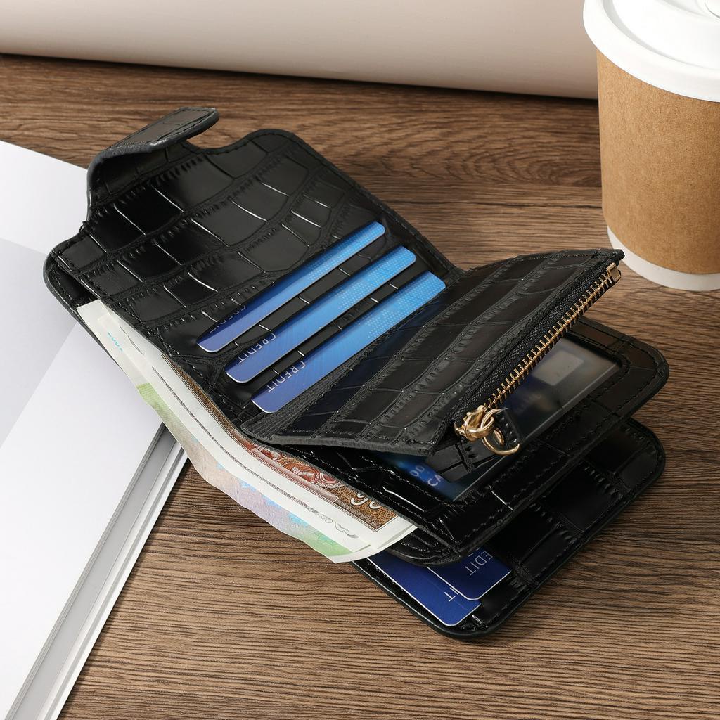 Fashion Coin Short Wallet Slim Fit Small Wallet Zipper Bag Women's ...