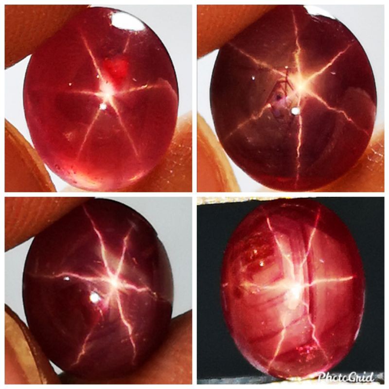 Natural Gemstone Red Ruby Star Sharp (Unit) | Shopee Malaysia