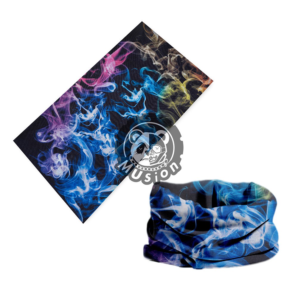 Musion Classic Black Face Mask SPF 30 Head Scarf Penutup Muka Rider ...