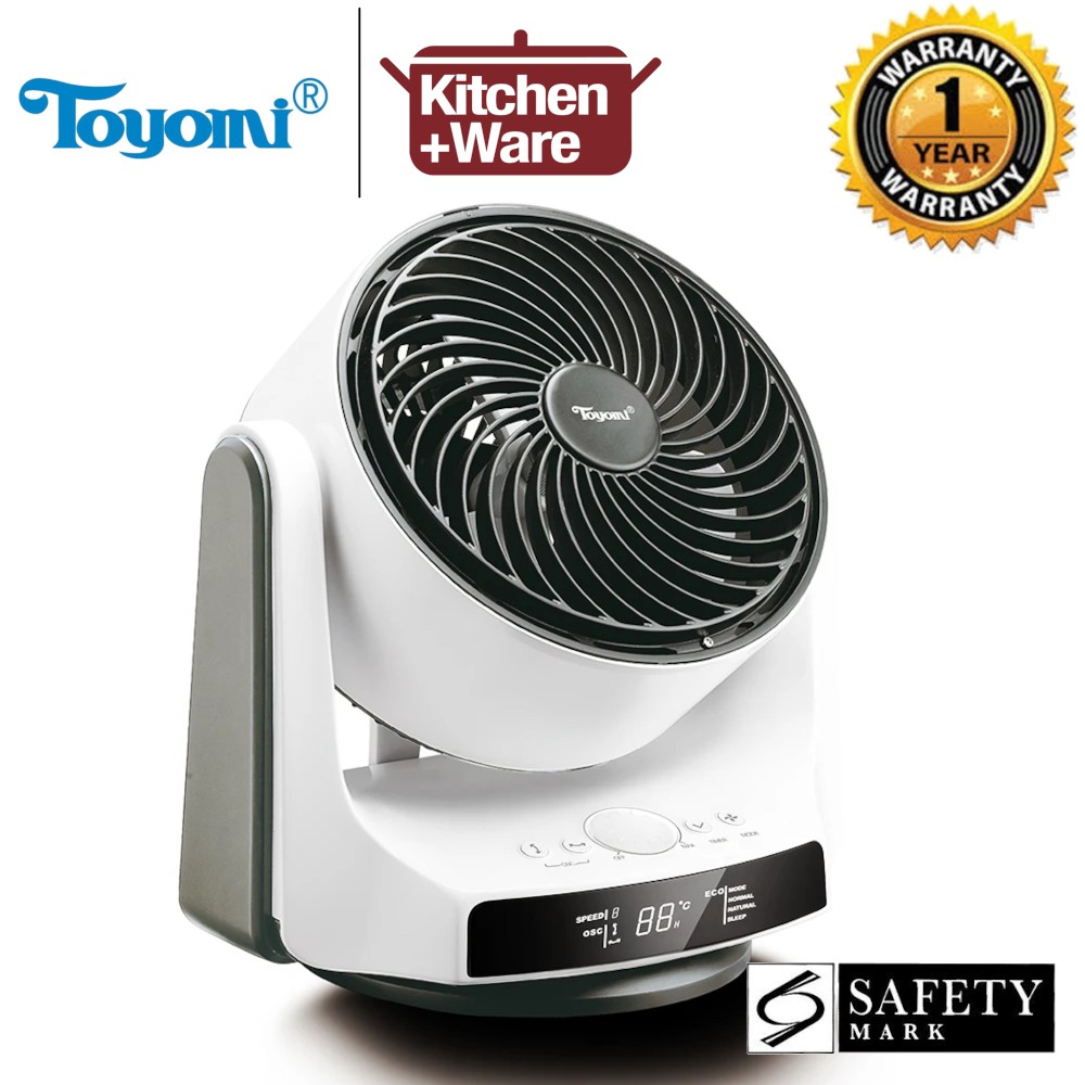 TOYOMI 3D Oscillation Air Circulator Fan / DC (Direct Current ...