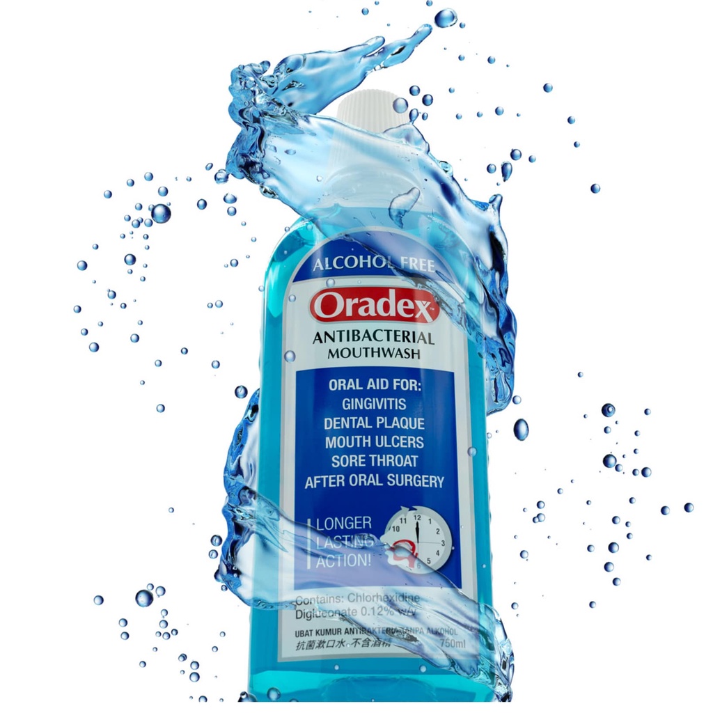 Oradex Antibacterial Mouthwash 90ml or 400ml | Shopee Malaysia