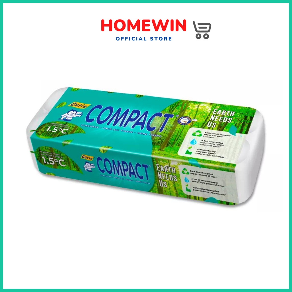Cutie Compact Toilet Paper 2 ply (10 Rolls) | Shopee Malaysia