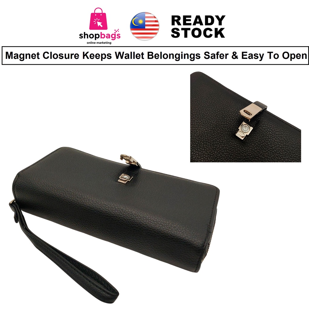 Long Wallet Purse For Women With Zip Compartment/ Dompet Wanita ...