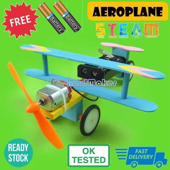 AEROPLANE AIRPLANE PLANE DIY STEM STEAM KIDS TOY SCIENCE RBT PROJECT ...