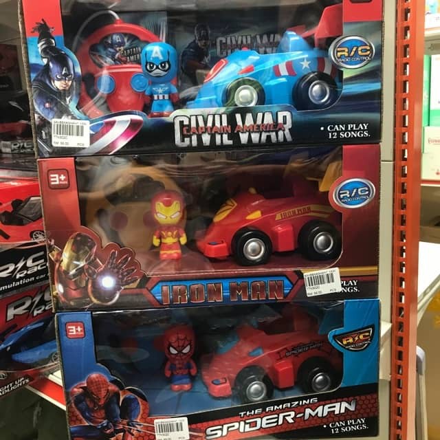 Civil War Ironman Spider-Man Captain America Marvels R/C Car Radio ...