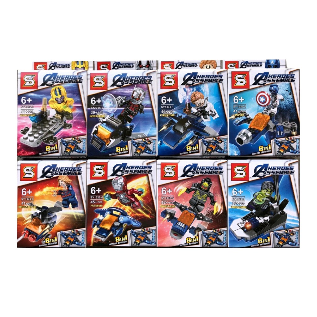 Minifigure Bricks SY 1335 1-8 Heroes Avengers | Shopee Malaysia