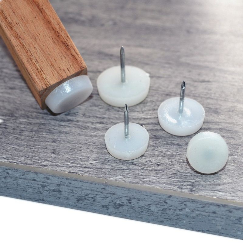 10 PCS WHITE DOOR BUFFER NAIL PINS STOPPER STUD TACK SPIKE FURNITURE ...