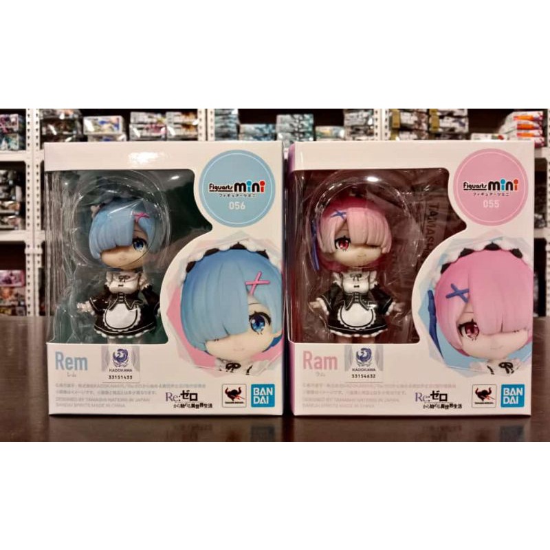 Original Bandai. Re:Zero. Figuarts Mini. Rem & Ram | Shopee Malaysia