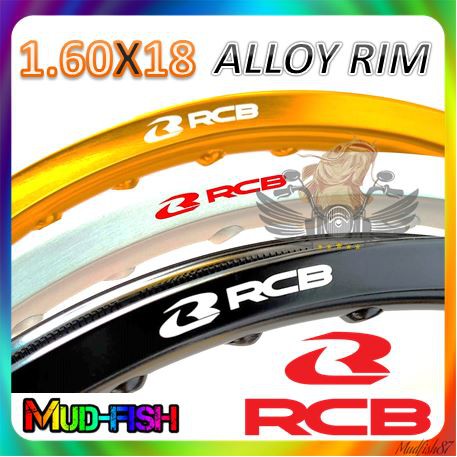 RCB RACING BOY ALLOY RIM 160 X 18 (1.60 x 18) SEBIJI 1Piece | Shopee ...