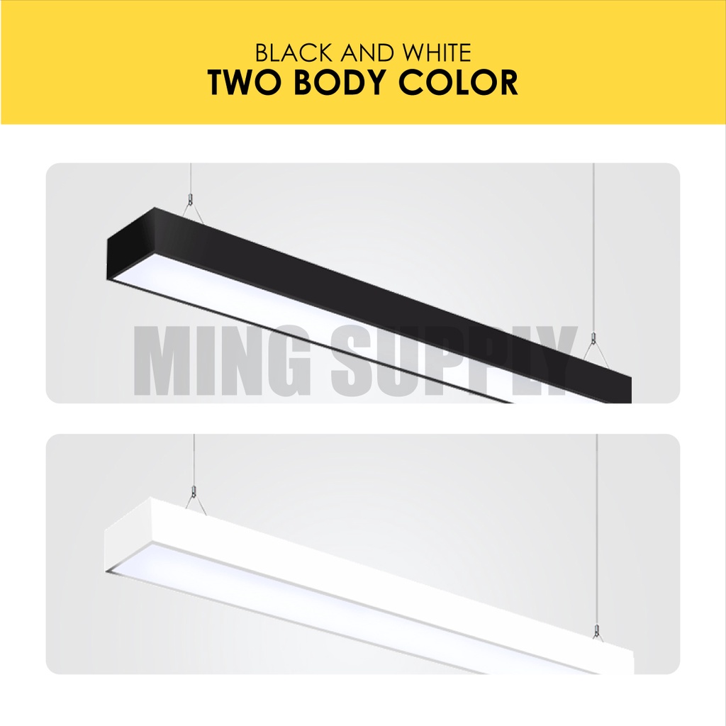 MS_ LED T8 Linear Light Casing Office Light 2FT 4FT Kalimantang Tube Fitting Ceiling Wall ...