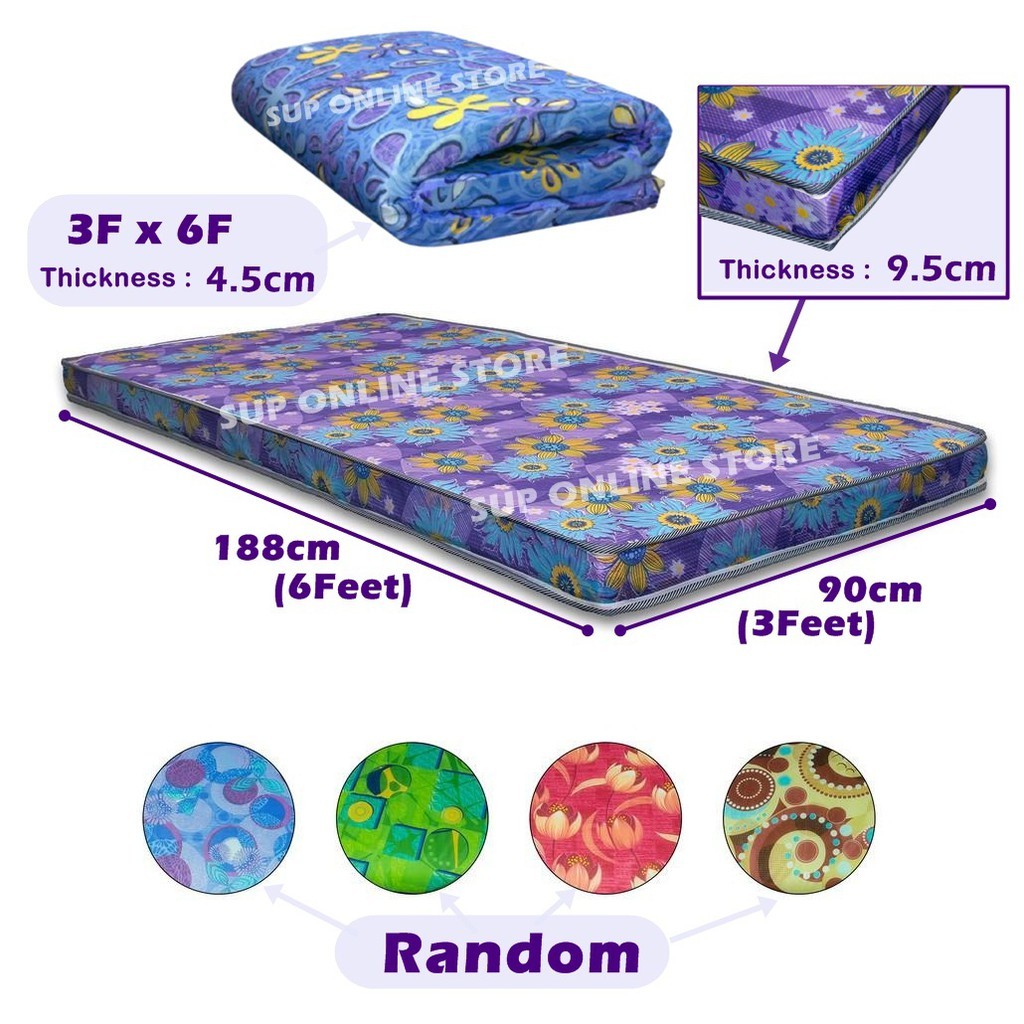 Single Mattress 3ft x 6ft / Tilam Single Span Foam / Tilam Bujang ...