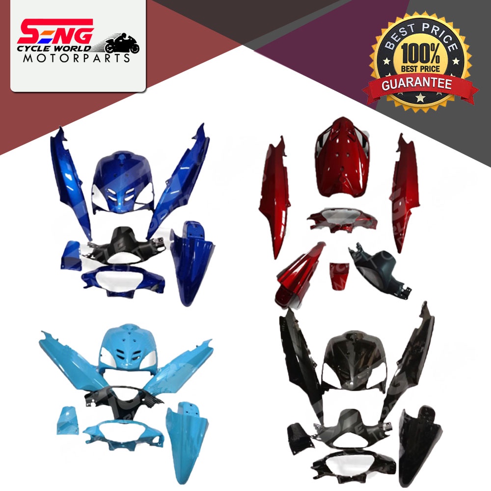 YAMAHA EGO BODY COVER SET (BLACK, BMC BLUE, DRMK RED, CORAL BLUE ...