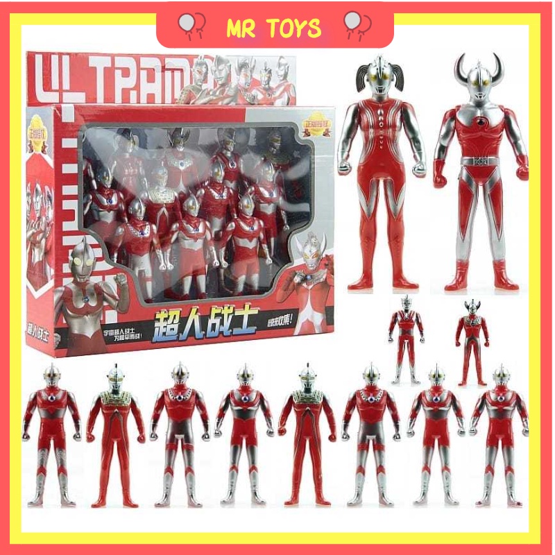 Ultraman Figure Toy 12 Pcs Action Figure Set Collection Toys for Kids ...