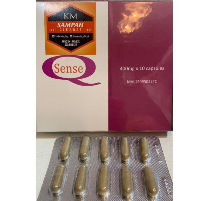 QSENSE SAMPAH CLEANSE BY KAK KM 100% ORI | Shopee Malaysia