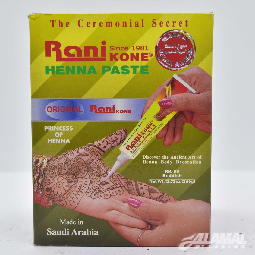 ORIGINAL Rani Kone Henna 1Box 12Piecs /Inai Nail Decoration natura/RANI ...