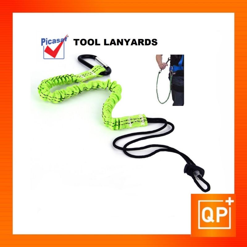 PICASAF SAFETY TETHER TOOLS LANYARD WITH ALUMINIUM CARABINER (2cm x ...