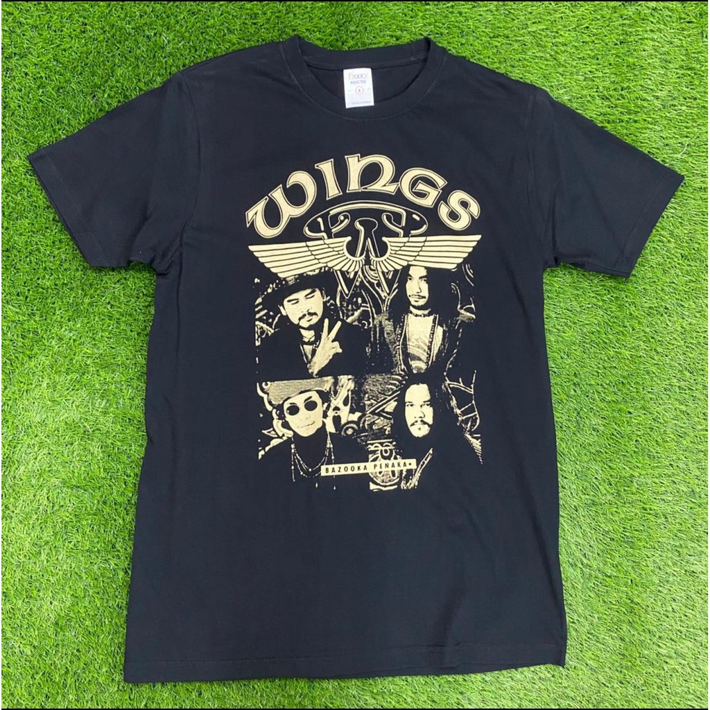 Wings Bazooka Penaka Rock Band Shirts Rockers T-Shirt # Metallica Ella ...