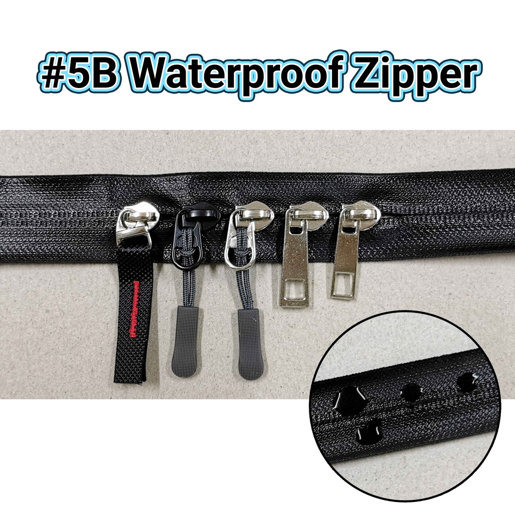 #5B Waterproof Nylon Zipper Nylon Zip Kepala Zip Head | Shopee Malaysia