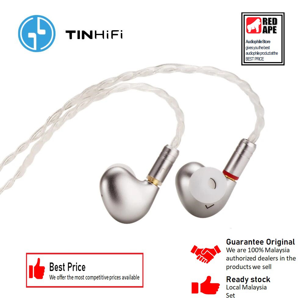 Tin Hifi T2 Plus, In-Ear Monitors: 10mm NanoPure Nickel-Zinc Alloy ...