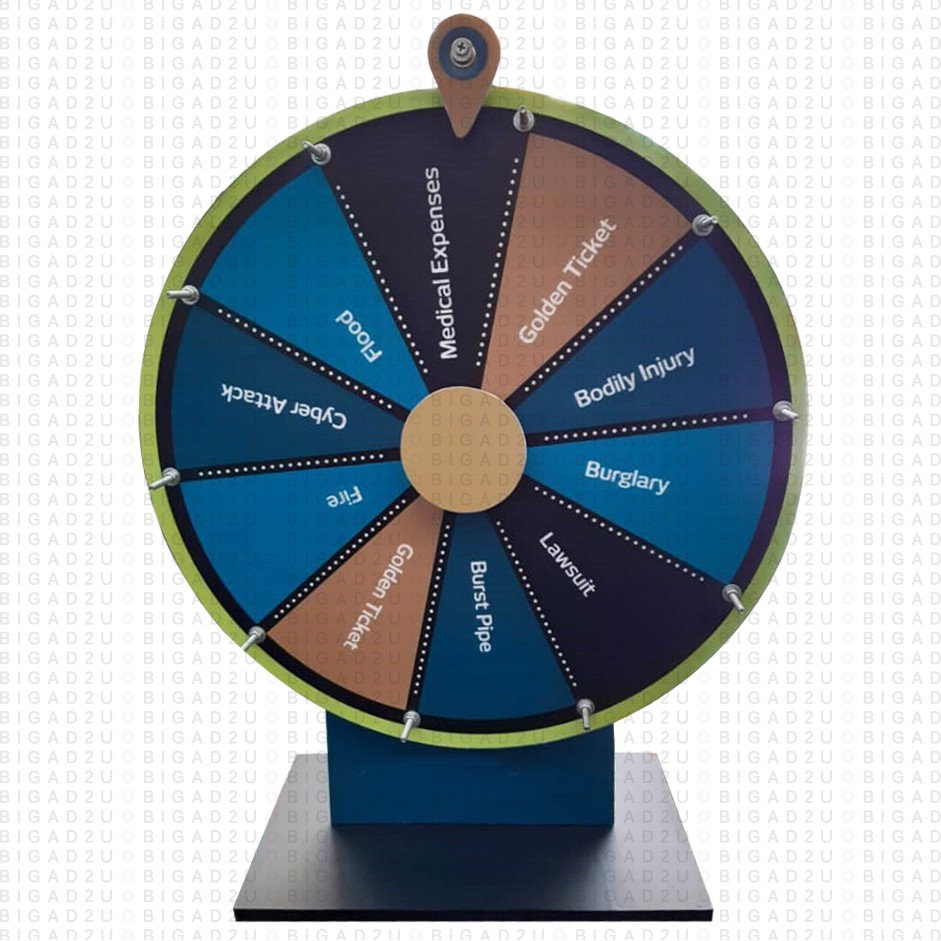 Table Top Wheel of Fortune 40cm Diameter Board | Shopee Malaysia