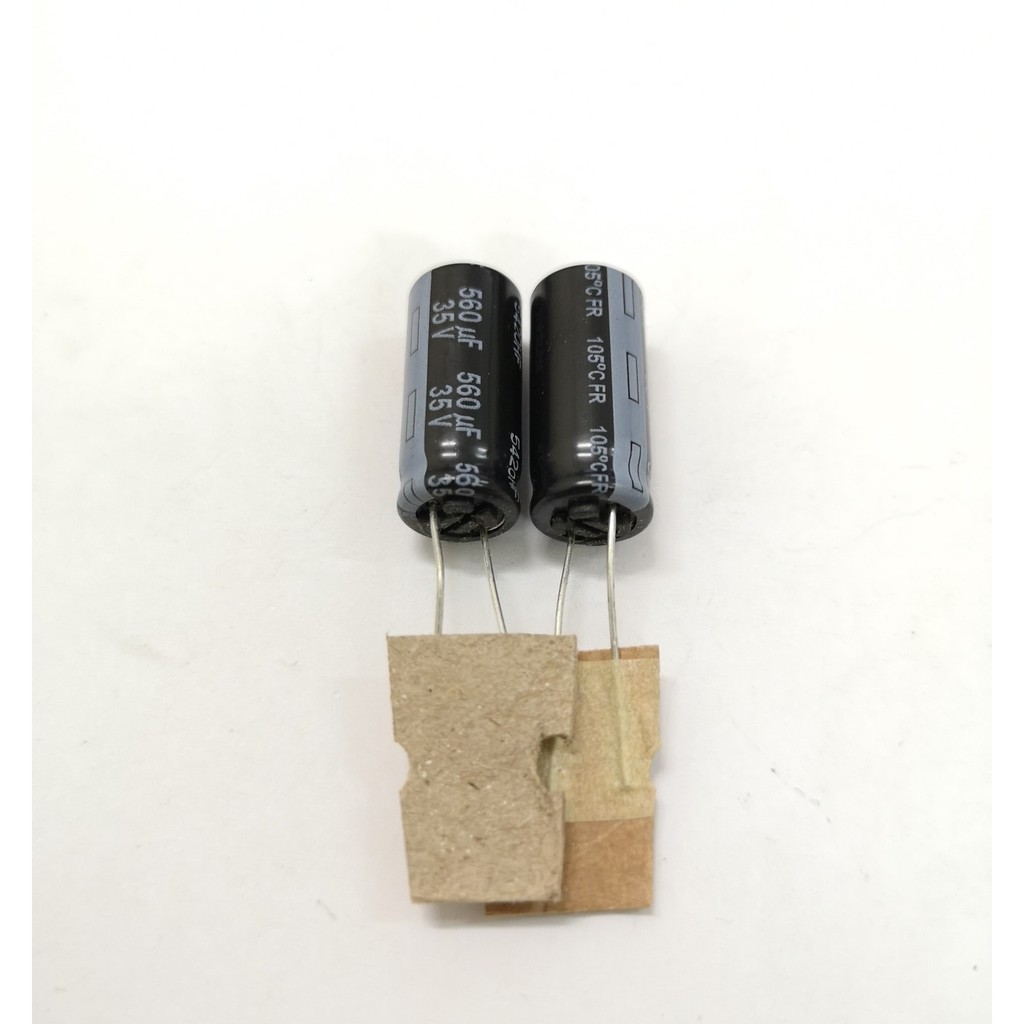 2PCS Panasonic, 560uF 35V 105°C, Radial Capacitor, 10mm x 20mm | Shopee ...