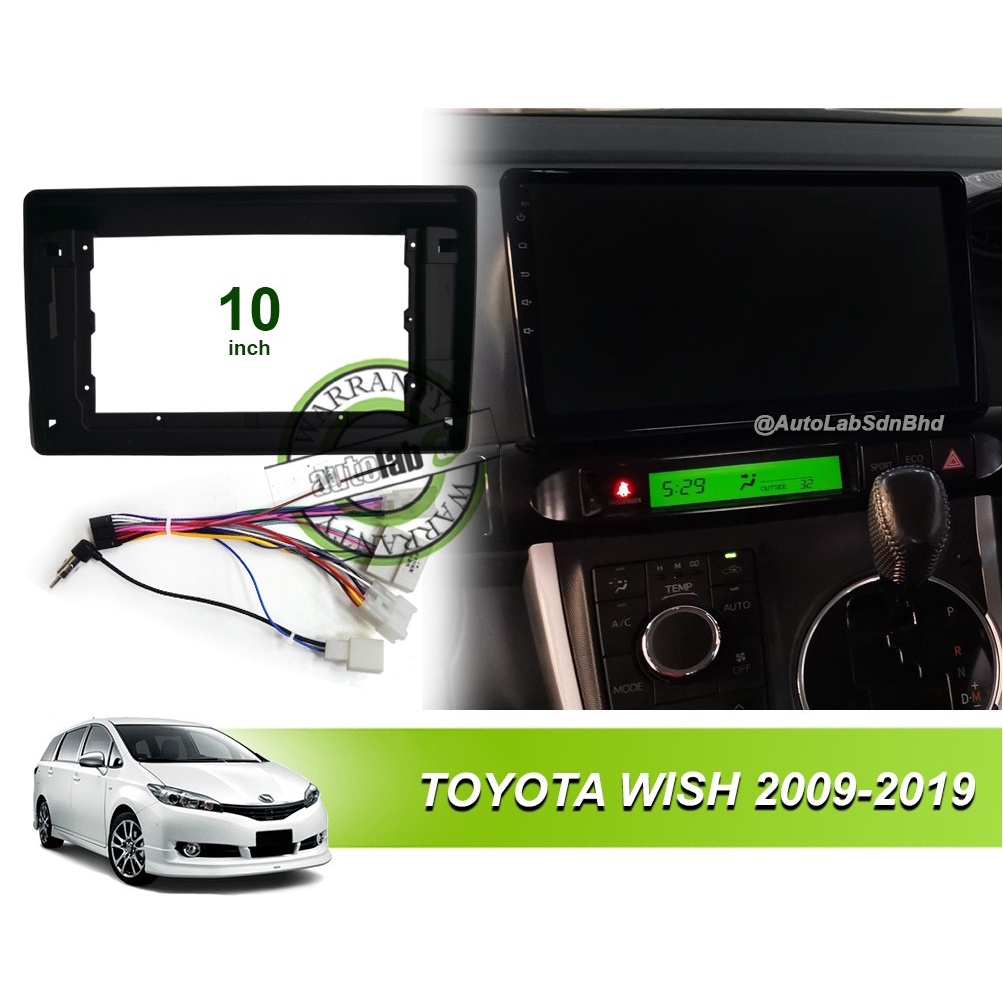 Android Player Casing 10" Toyota Wish 2009-2019 (with Socket Toyota 4 ...