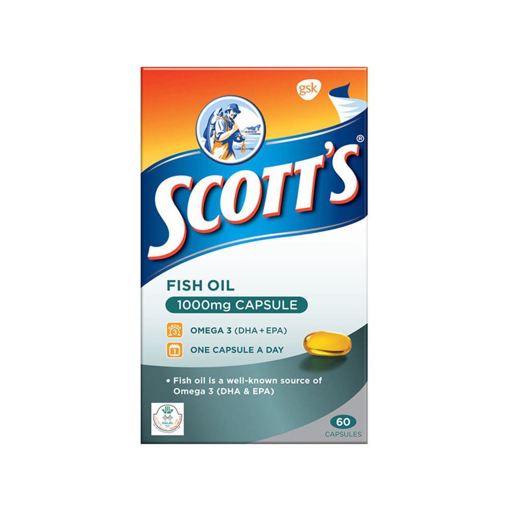 Scott's Fish Oil 1000mg Capsule 60s | Shopee Malaysia