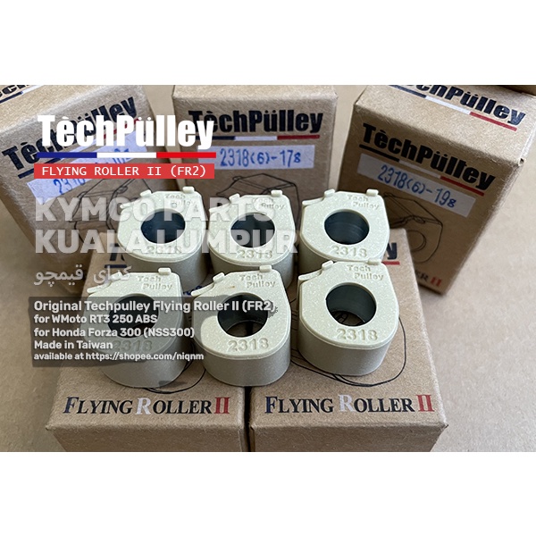 Original TechPulley Flying Roller II for WMoto RT3 250 ABS Honda Forza ...