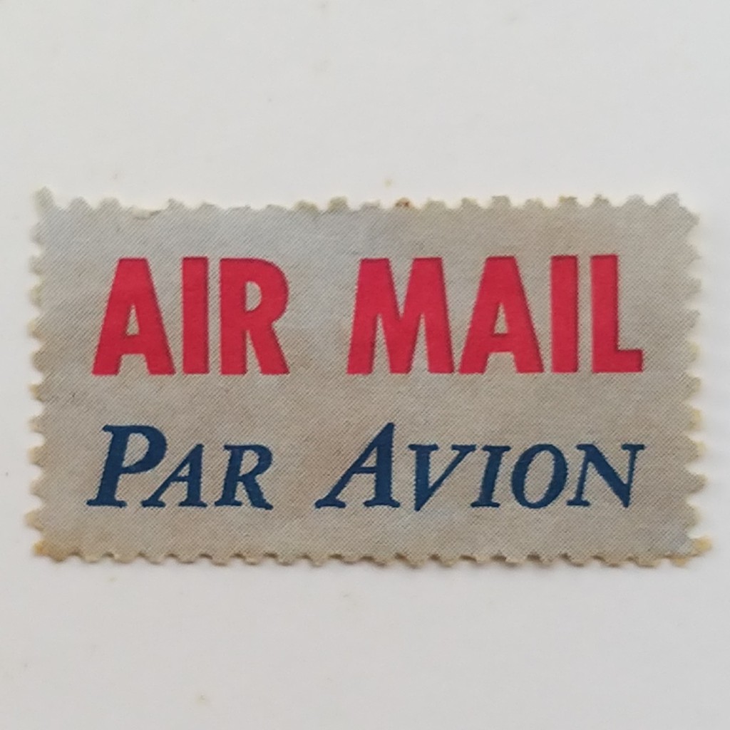 STAMP USA AIR MAIL PAR AVION ETIQUETTE LABEL STICKER UNITED STATES OF ...