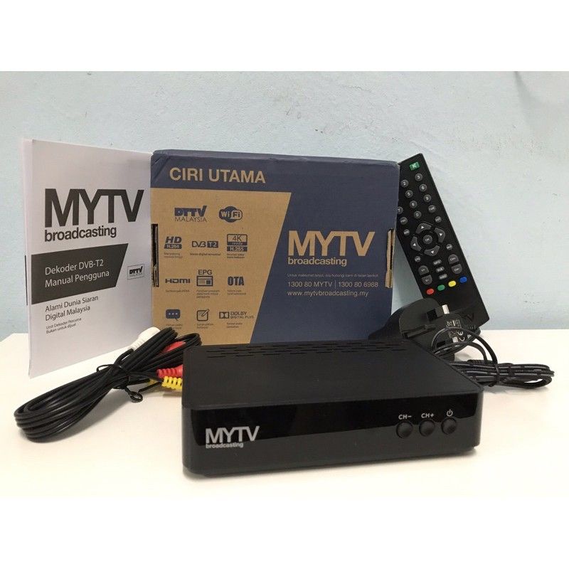 Mytv 0riginal Malaysia Digital Tv Myfreeview DVB T2 Decoder Television ...