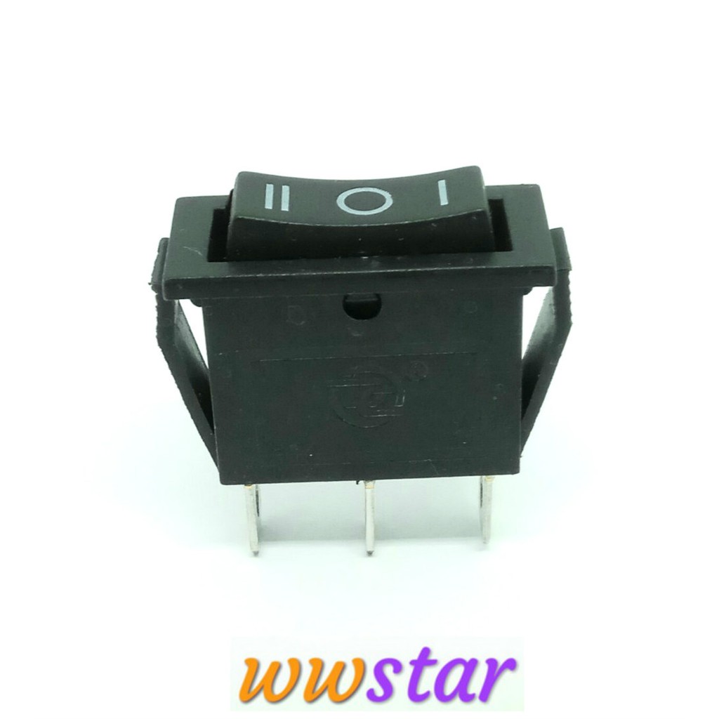 KCD3 3 Pins 3 Position Center Off Boat Black Rocker Switch | Shopee ...