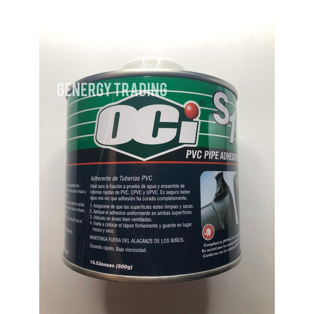 [GenergyTrad] OCi S100 PVC Pipe Adhesive/ Adhesive Para PVC - 500g ...