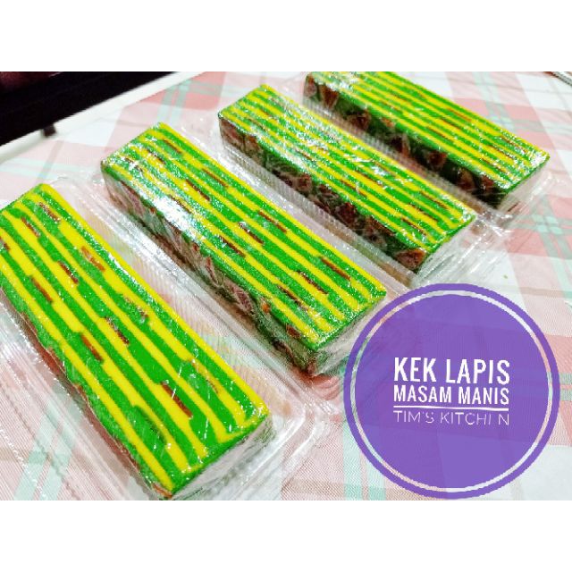 💥OPEN ORDER RAYA HAJI! 💥 KEK LAPIS MASAM MANIS MOIST BY TIM 💥 | Shopee ...