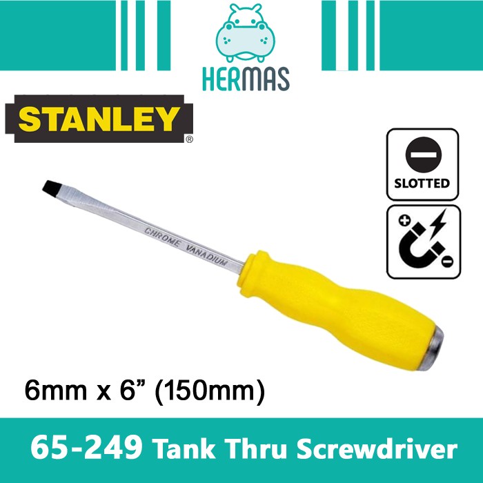 STANLEY 65249 6X150MM TANK THRU SCREWDRIVER (-) | Shopee Malaysia