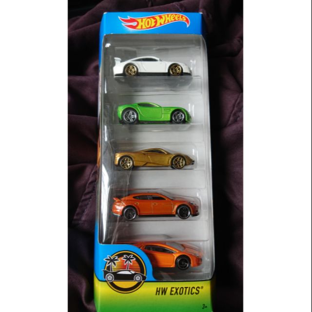 Hot Wheels HW Exotics 5 pack Porsche 911 GT3 RS Panamera Alfa Romeo 8C Pagani Huayra Lamborghini ...