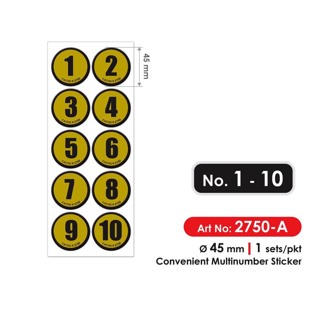 Epoxy Numbering Sticker/ Pelekat Nombor Meja/ Table Number Sticker ...