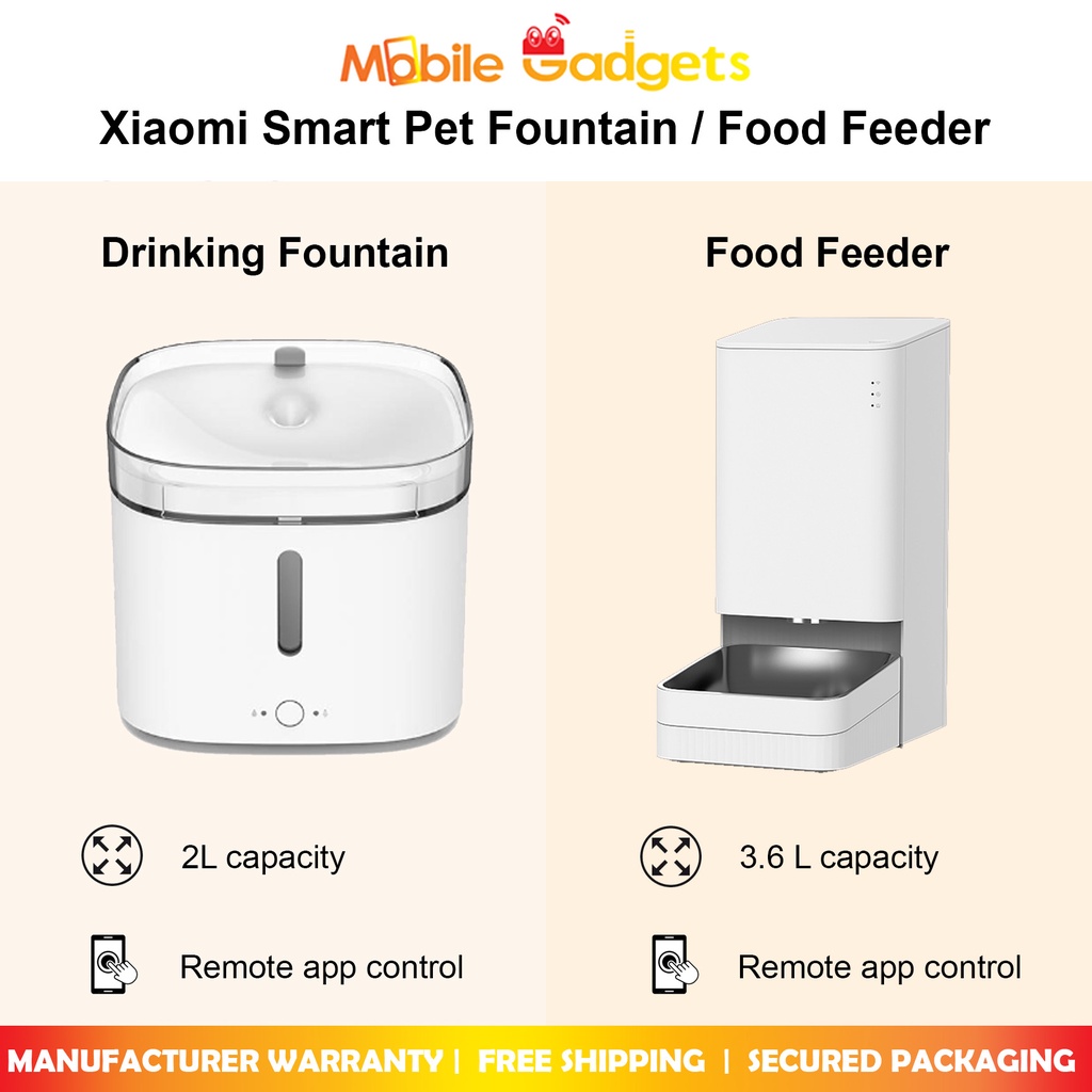 Xiaomi Smart Pet Fountain / Food Feeder | Smart App Control | Original ...