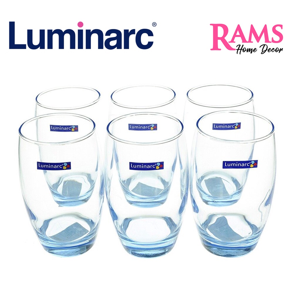 Luminarc 6 Pcs 350ML Salto Highball Clear Set / Glass Set - Ice Blue ...