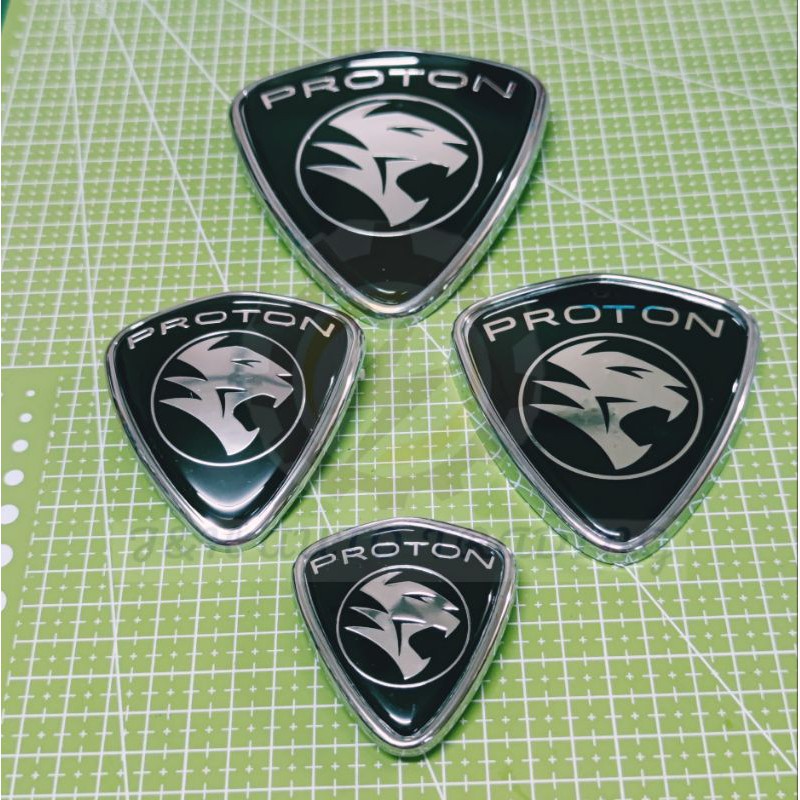 PROTON 100%ORI BLACK TIGER FRONT & REAR GRILLE LOGO/EMBLEM/BADGE IRIZ ...