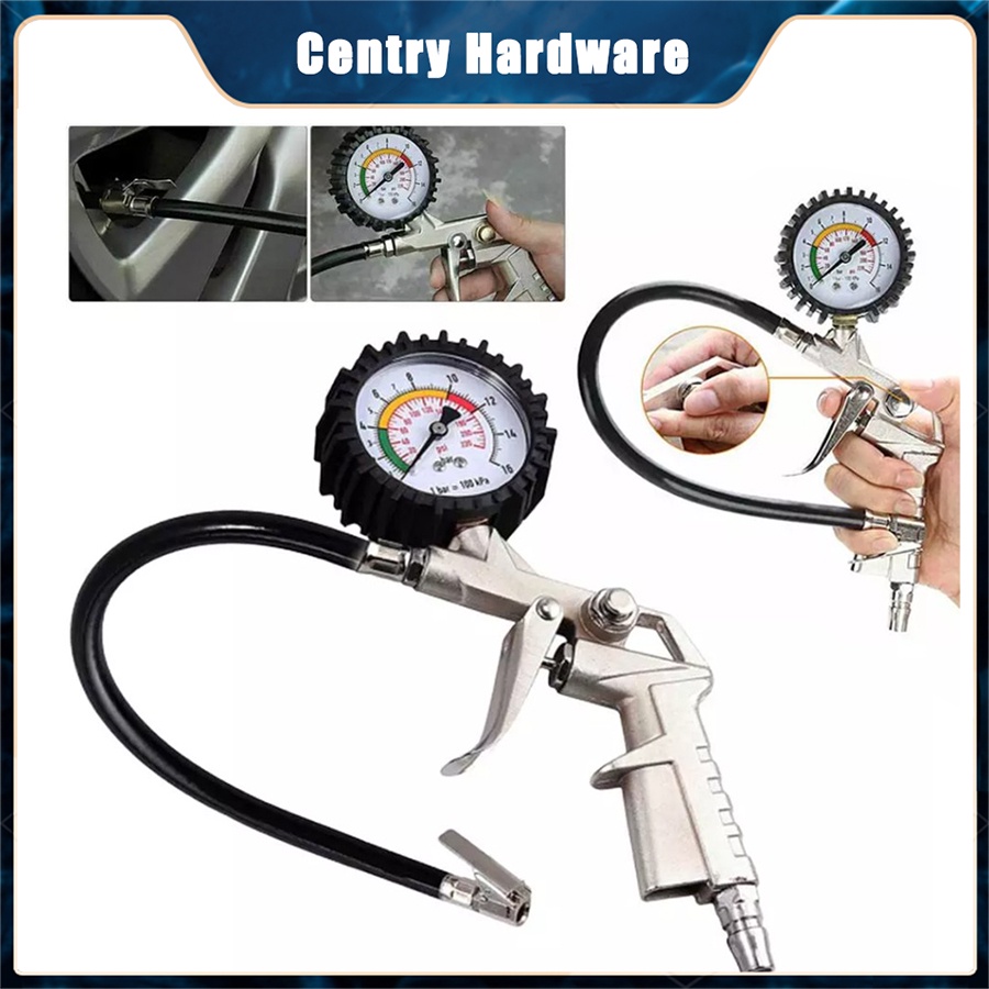 220PSI DTI Digital Tire Inflator Gauge with Gauge Car Tyre Inflator ...